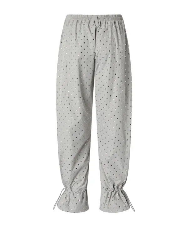Pinko Rhinestones And Studs Embellished Trousers