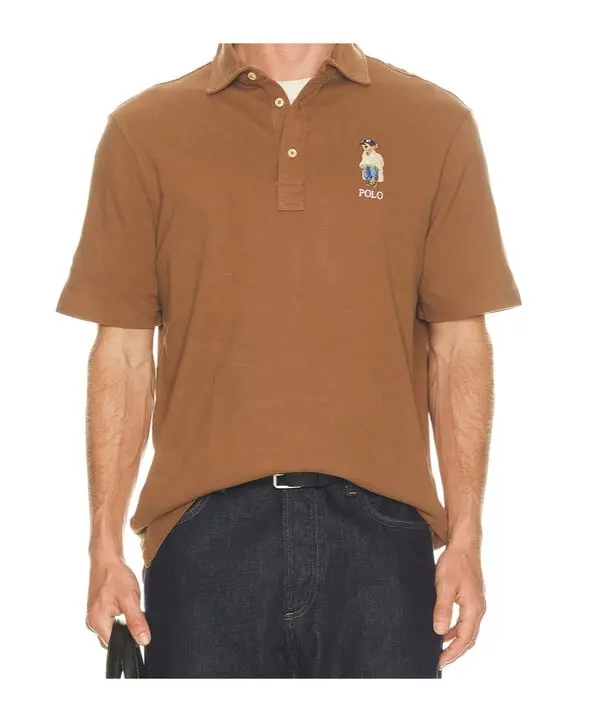 Polo Ralph Lauren Bear-embroidered Polo Shirt