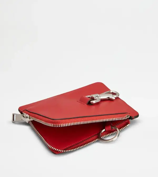 TOD'S Zipper Clutch - Red