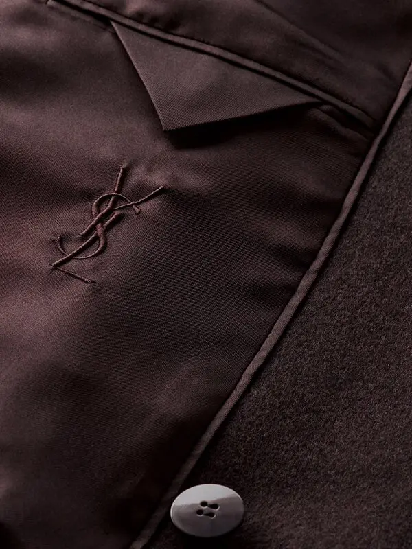 Saint Laurent Double-breasted Long Coat