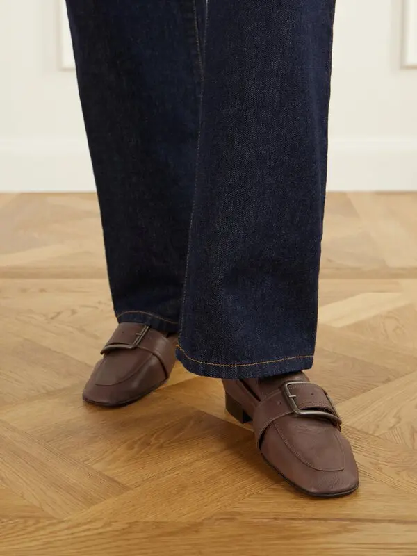 Dries Van Noten Buckle-detailed Leather Loafers