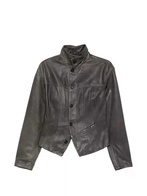 G-star Raw Button-up Leather Jacket