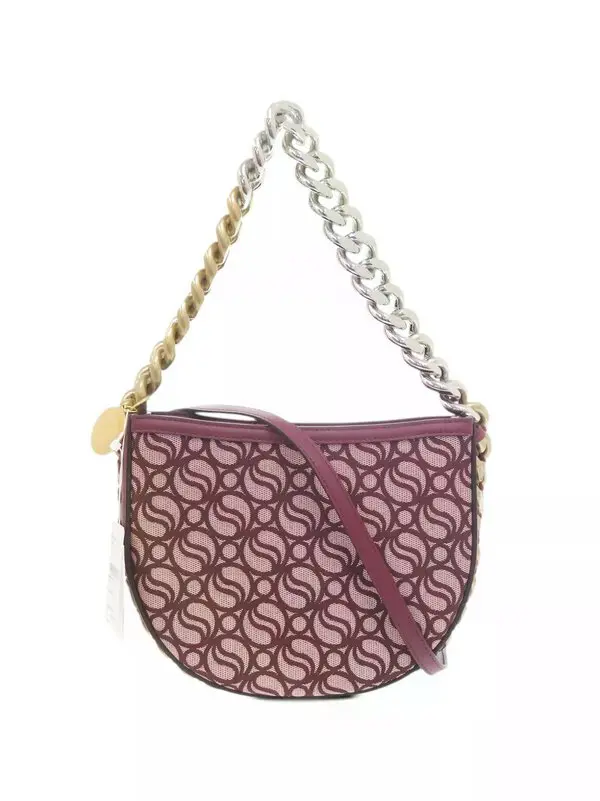 Stella McCartney 2010-2026 Medium Frayme S Wave Flap Satchel - Red
