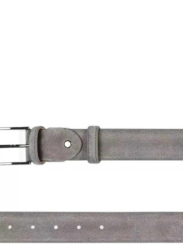 DOUCAL'S Suede Square-buckle Belt