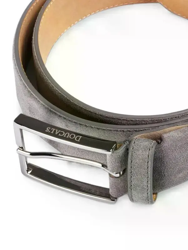 DOUCAL'S Suede Square-buckle Belt