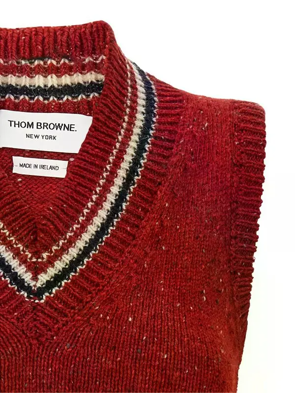 Thom Browne Hector Intarsia-knit Vest