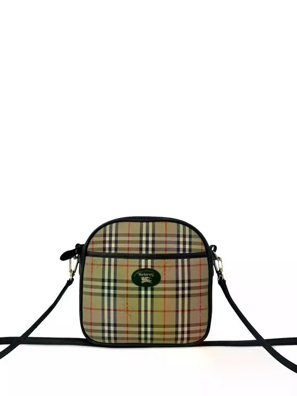 Burberry 20th Century Haymarket Check Canvas Crossbody Bag - Neutrals
