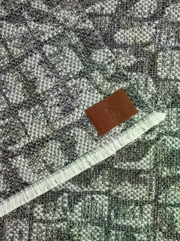 Roberto Cavalli Fringed Blanket