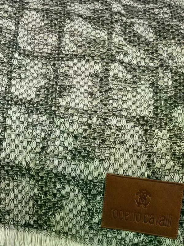 Roberto Cavalli Fringed Blanket