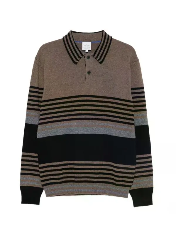 Paul Smith Striped Long-sleeve Sweater - Brown