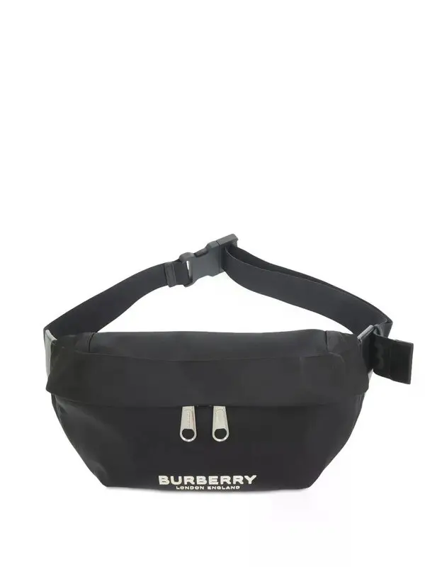 Burberry 2018-2023 Nylon Sonny Logo Belt Bag - Black