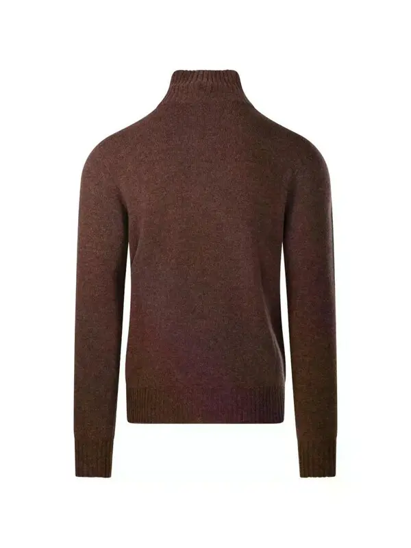 Altea Quarter-zip Ribbed-trim Sweater