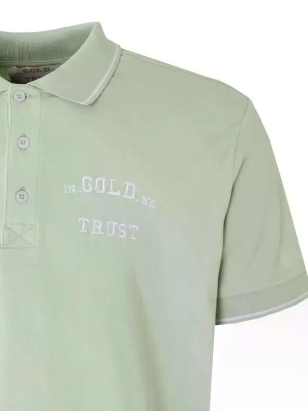 IN GOLD WE TRUST PARIS Boris Logo-embroidered Polo Shirt