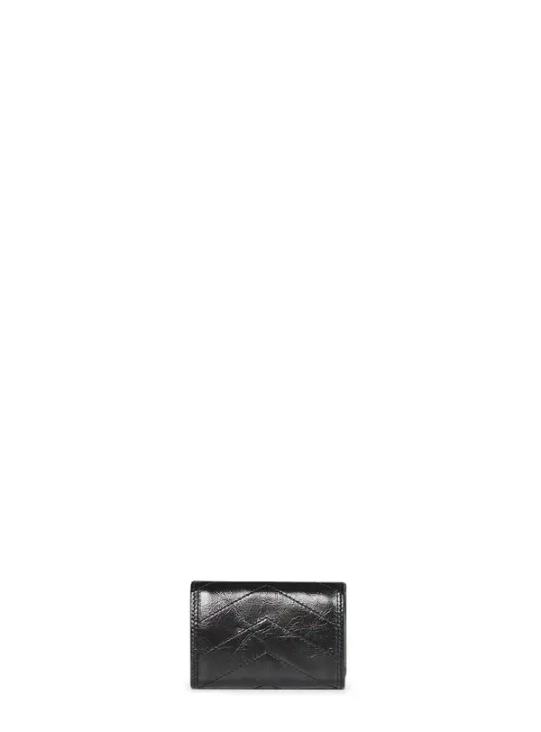 Saint Laurent Quilted Leather Wallet - Black