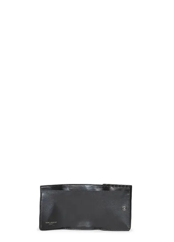Saint Laurent Quilted Leather Wallet - Black