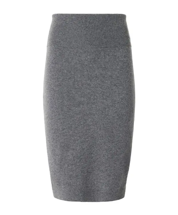 Stella McCartney High-waist Knitted Pencil Skirt - Gray