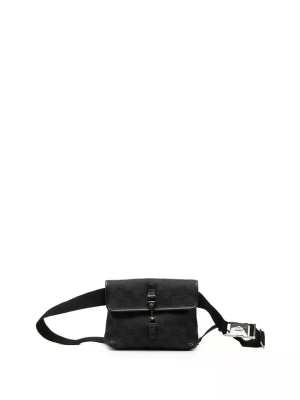Gucci 2000-2015 Gg Canvas Jackie Belt Bag - Black