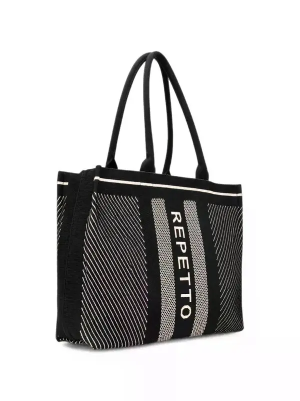 Repetto Medium Logo-print Knitted Shoulder Bag