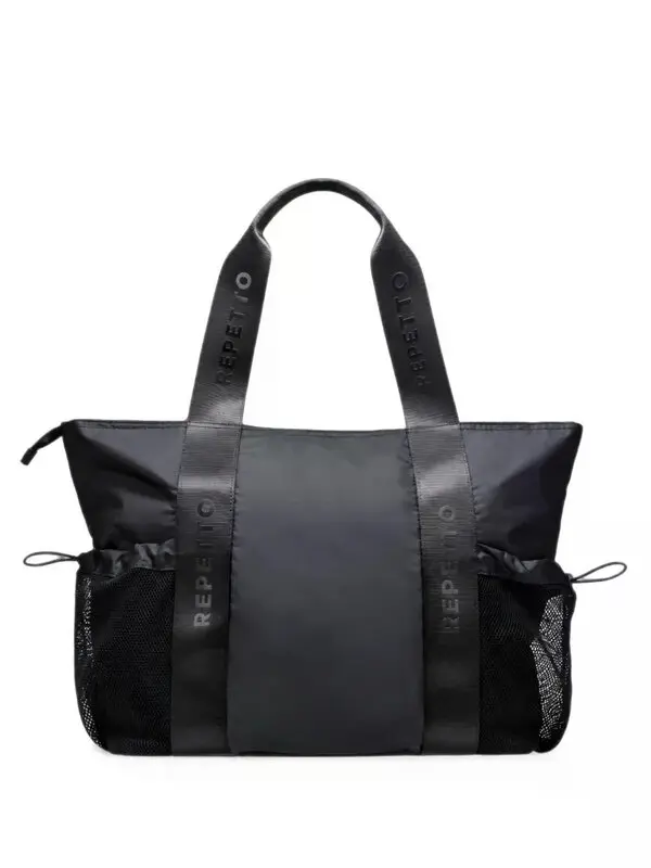 Repetto Logo-tape Mesh-panel Tote Bag