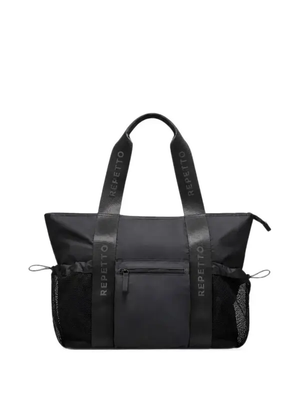 Repetto Logo-tape Mesh-panel Tote Bag