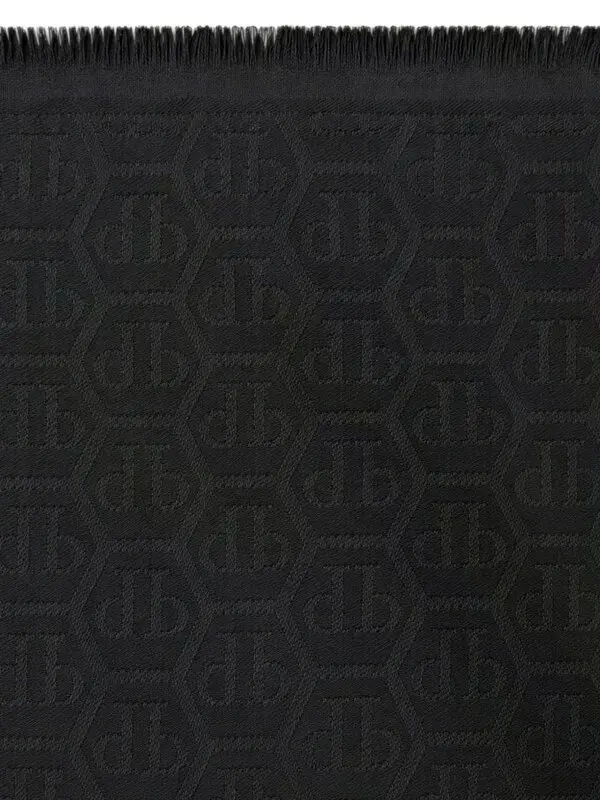Philipp Plein Logo-jacquard Fringed Scarf