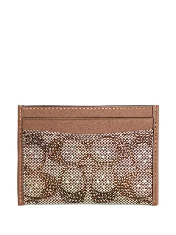COACH Essential Crystal Jacquard Cardholder - Neutrals