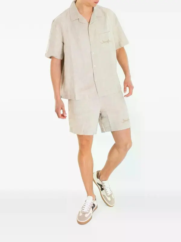 BRAM’S FRUIT Garden Hose Linen Shorts