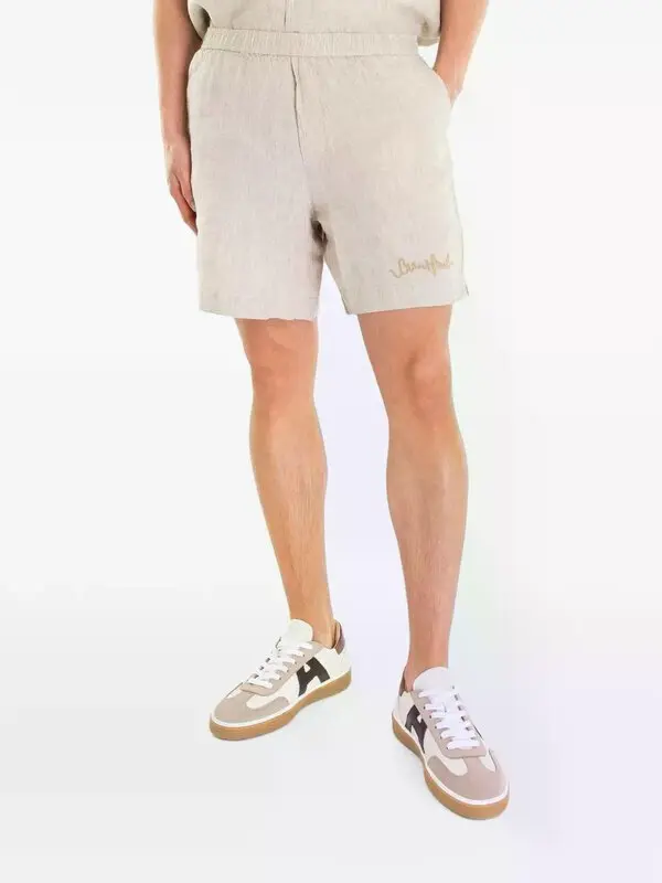 BRAM’S FRUIT Garden Hose Linen Shorts