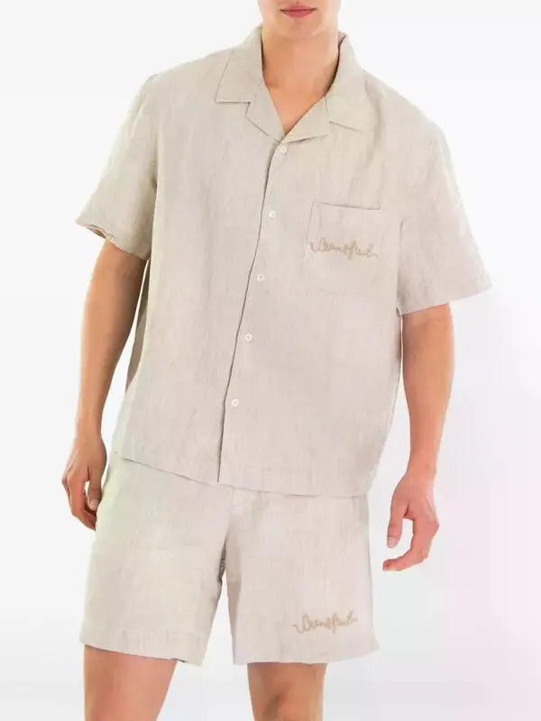 BRAM’S FRUIT Garden Hose Linen Shorts