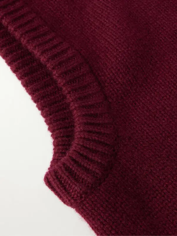 LISA YANG Ribbed Knit Balaclava