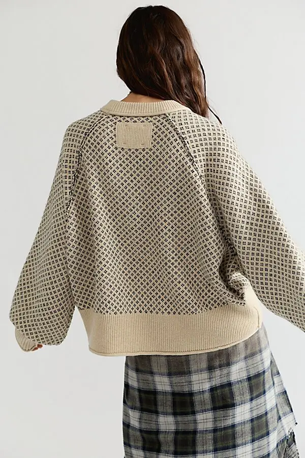 Free People We The Free As If Crew Neck Pullover - Tea Combo