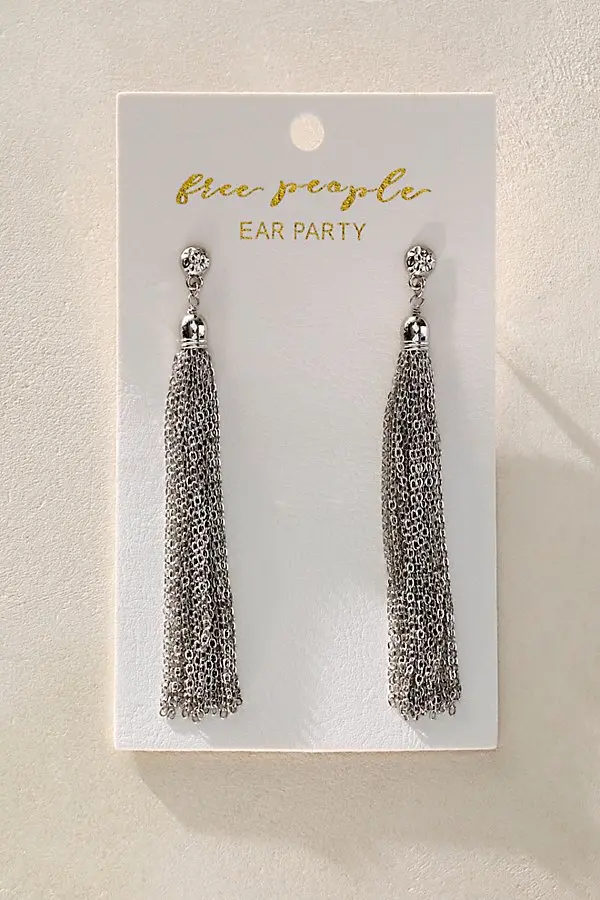 Free People Elsie Tassel Earrings - Gold