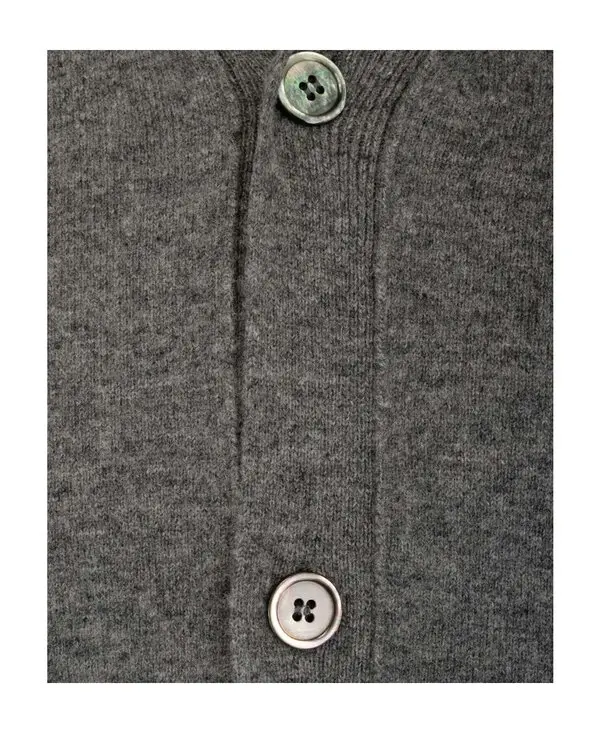 Comme Des Garçons Color-matching Wool Knitted Cardigan