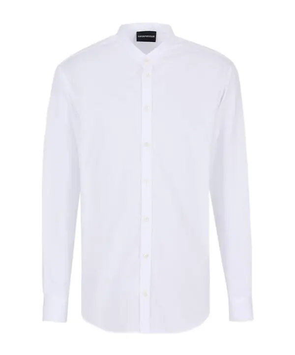 Emporio Armani Mandarincollar Longsleeve Shirt