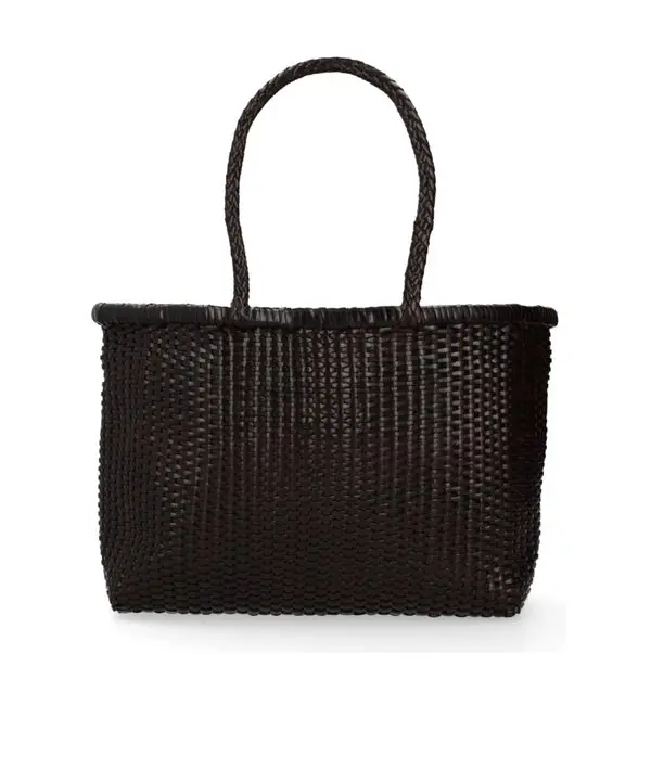 Dragon Diffusion Large Weave Basket Bag - Dkbrown