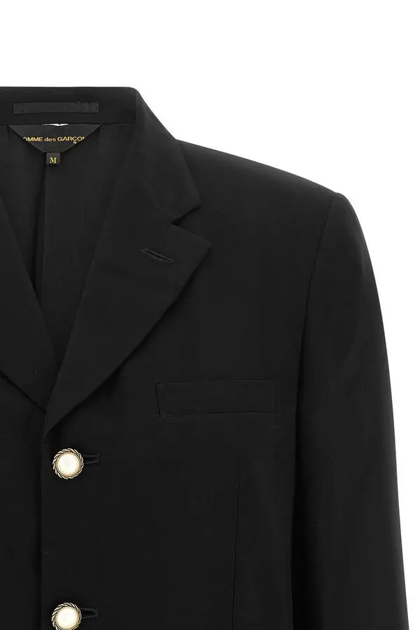 Comme Des Garçons Single Breasted Blazer