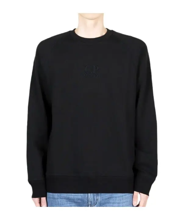 C.P. COMPANY Embroidered Logo Fleece Pullover