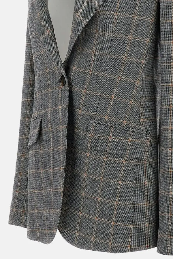 Stella McCartney Checked Slim Fit Blazer