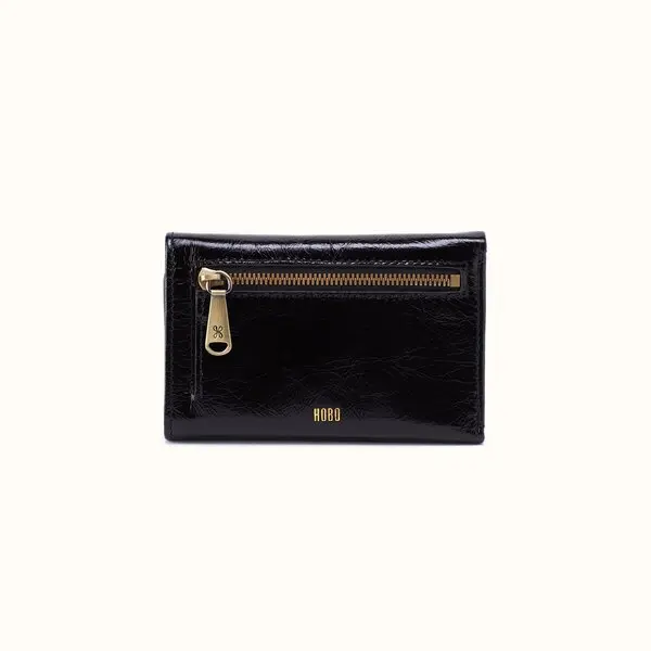 Hobo Jill Trifold Wallet - Black