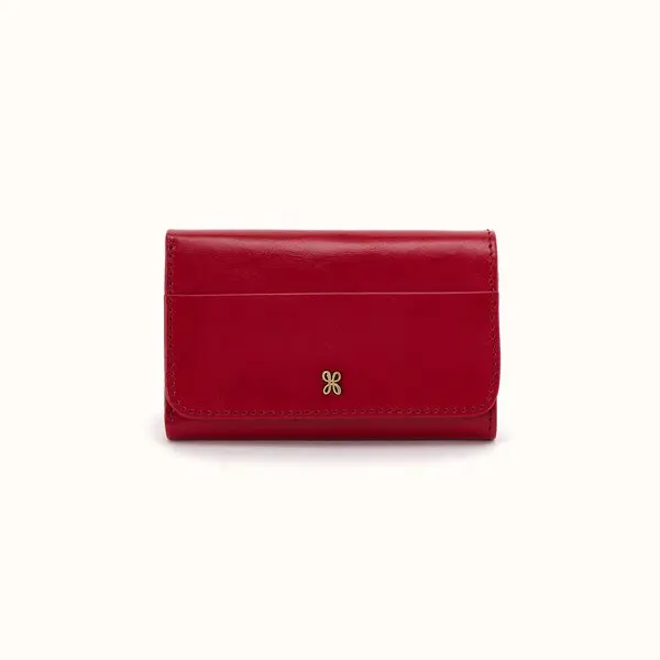 Hobo Jill Trifold Wallet - True Red