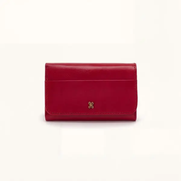 Hobo Jill Trifold Wallet - True Red