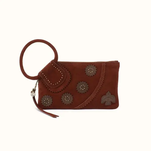 Hobo Sable Wristlet Wallet - Chocolate