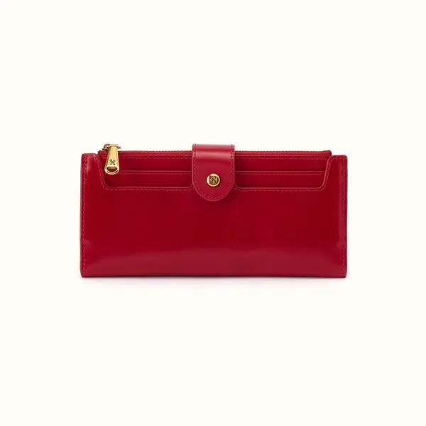 Hobo Dunn Continental Wallet - True Red