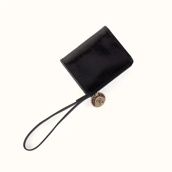 Hobo Coin Wristlet Wallet - Black