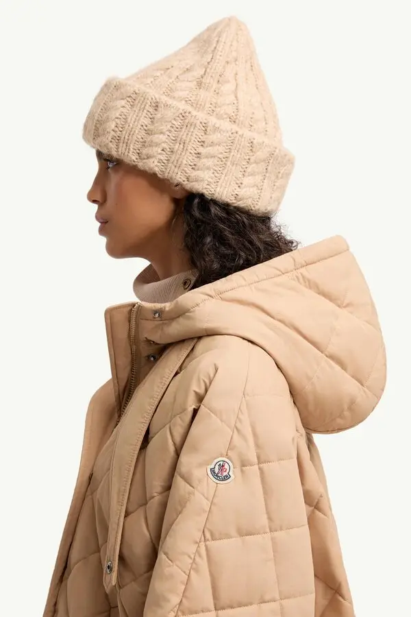 Moncler Diamond-quilted Hooded Cape