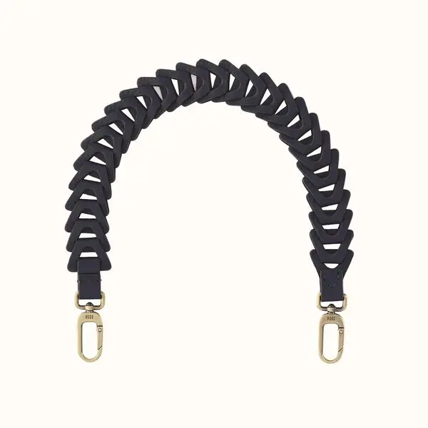 Hobo Petty Leather Link Strap - Black