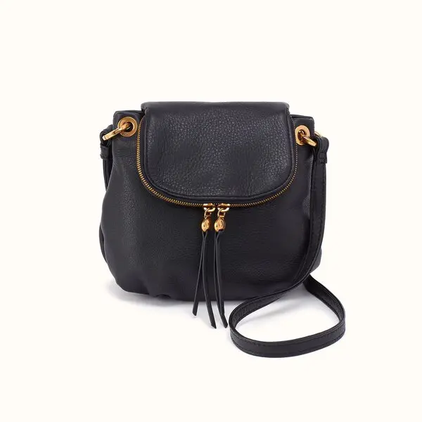 Hobo Fern Zip-flap Crossbody - Black