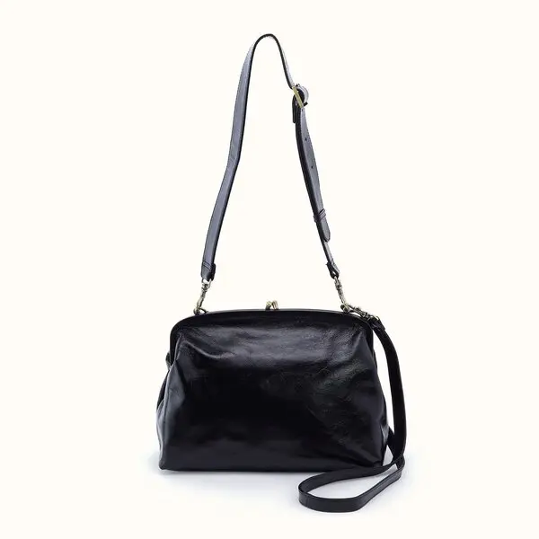Hobo Alba Frame Large Shoulder Bag - Black