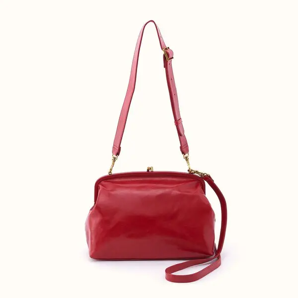 Hobo Alba Frame Large Shoulder Bag - True Red