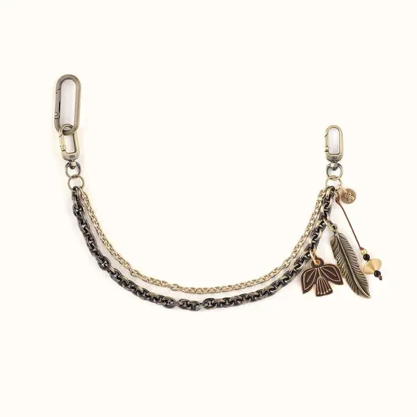 Hobo Dove Feather Metal Swag